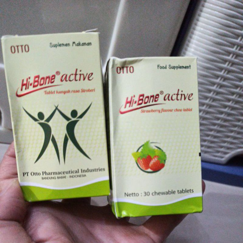 Jual Hi Bone HiBone hi-bone active 30 tablet kunyah chew kesehatan ...