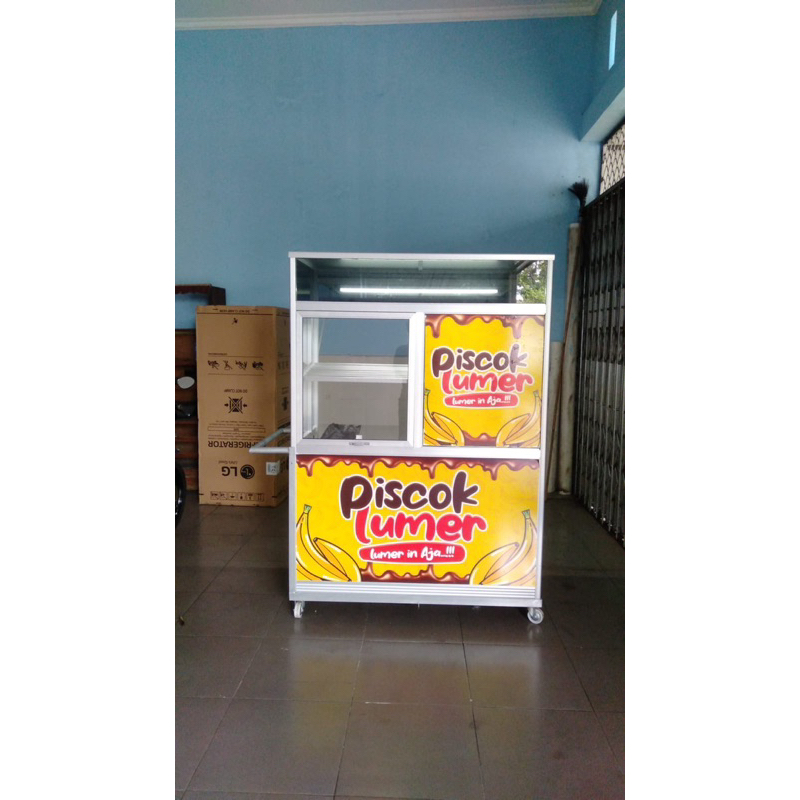 Jual Gerobak Alumunium Piscok Lumer ( Pesanan ) | Shopee Indonesia