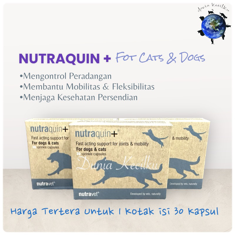 Jual Nutraquin Plus Suplemen Sendi Anjing Kucing Anti Radang / Mobility ...