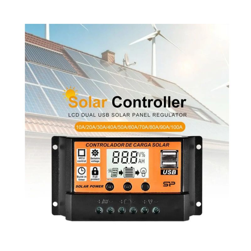 Jual solar charge controller Cell pwm pengisi daya Surya 12v 24v adaptive kontrol baterai panel ...