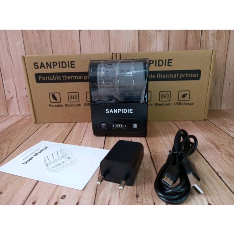 Jual Mobile Printer Bluetooth Mini Tipe 582 Printer Thermal Printer 58MM Cetak Resi Nota Struk ...