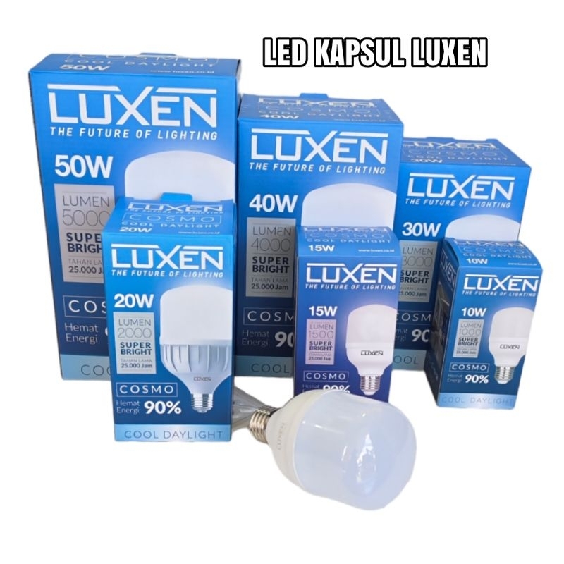 Jual Lampu LED KAPSUL LUXEN ( 10 / 15 / 20 / 30 / 40 / 50 ) Watt | Shopee Indonesia