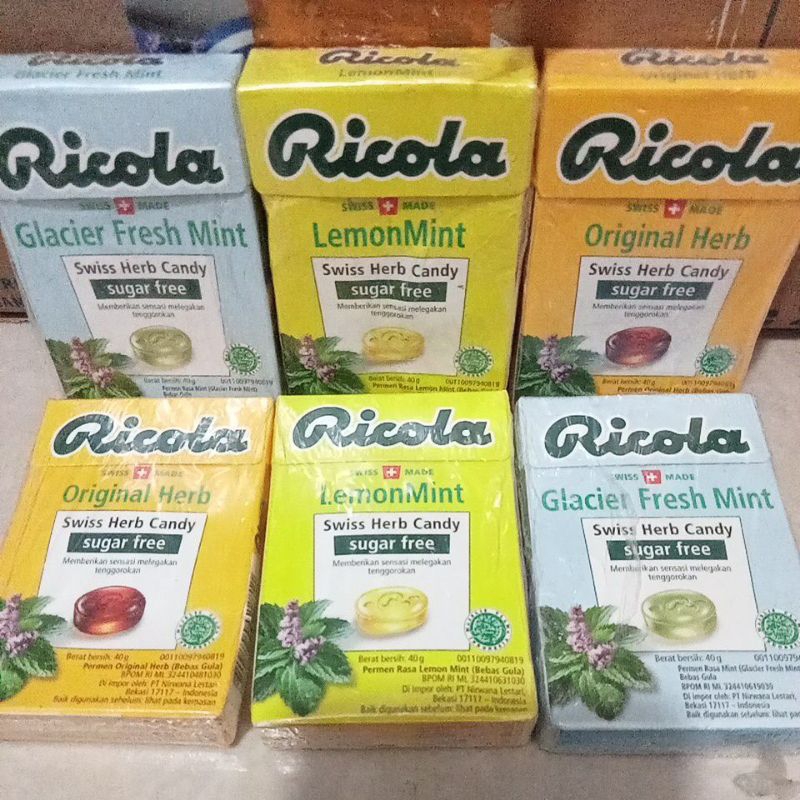 Jual Ricola Sugar Free/Permen ricola 40g | Shopee Indonesia