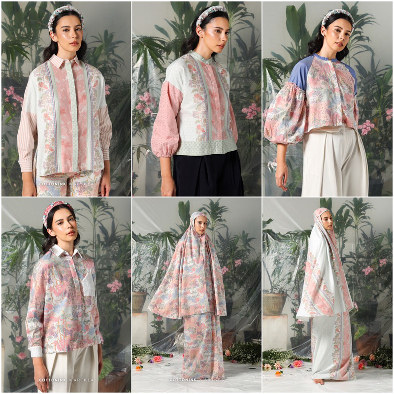 Jual COTTONINK X ARTKEA RAYA COLLECTION 2023 | pink spring zalina ...