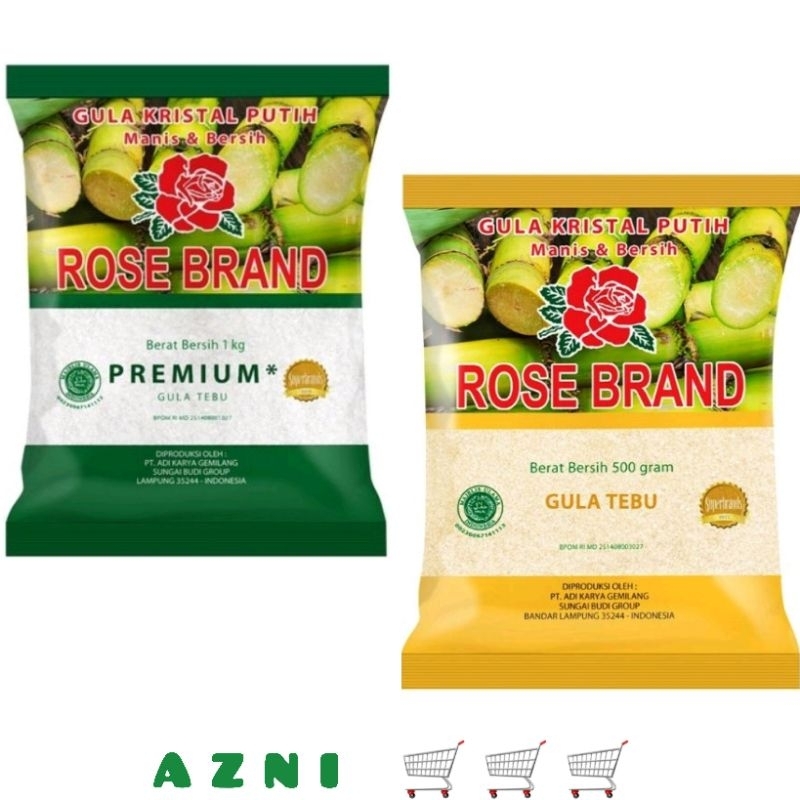 Jual Rose Brand Gula Pasir Kristal 1 Kg | Shopee Indonesia