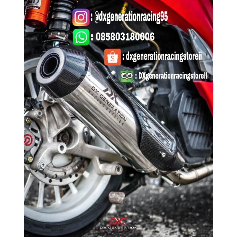 Jual Knalpot Standar Racing DX generation racing tipe SR1 Fullsistem ...