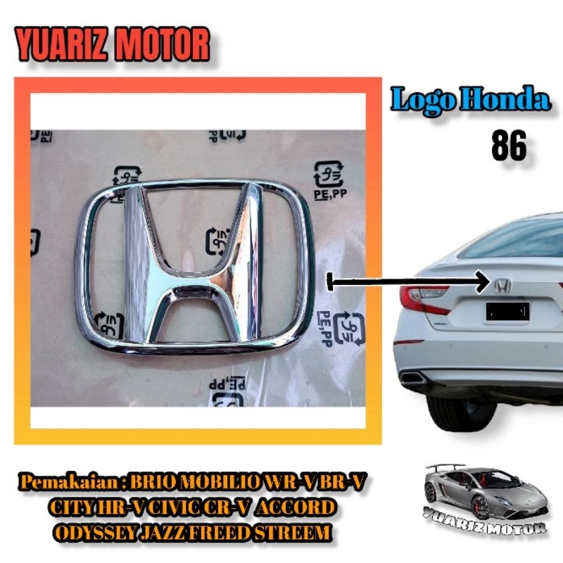 Jual LOGO HONDA ORIGINAL HONDA HR-V BRIO MOBILIO WR-V BR-V CITY CIVIC CR-V ACCORD ODYSSEY JAZZ ...