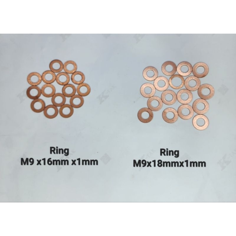 Jual Ring Kuningan Tembaga 9mm 9mili M9 Copper Washer Ring Plat Ring ...