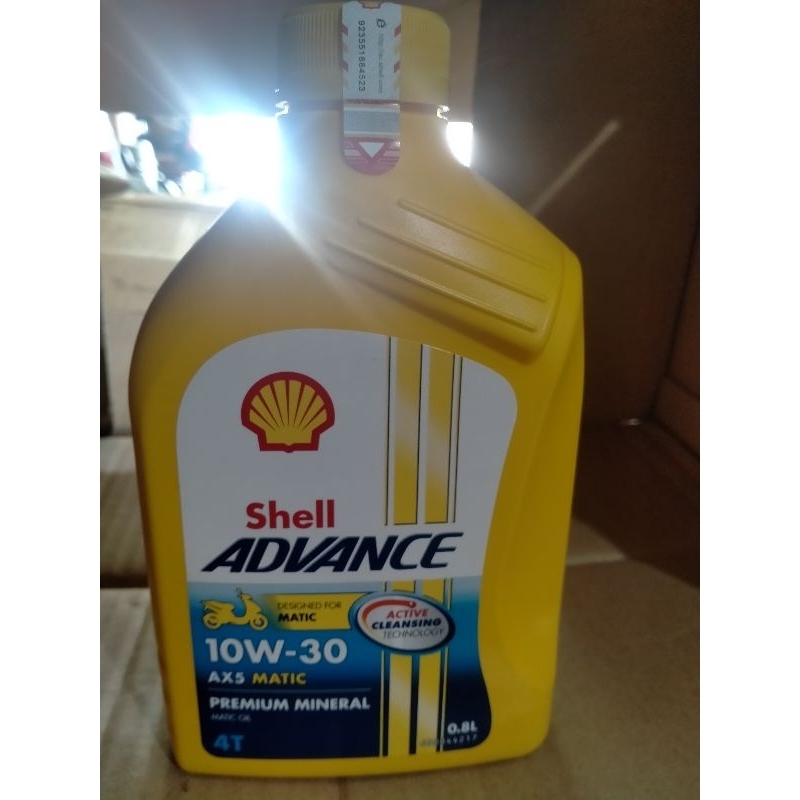 Jual Oli Motor Matic Terbaik Shell Advance AX5 Scooter 10W-30 800ml | Shopee Indonesia