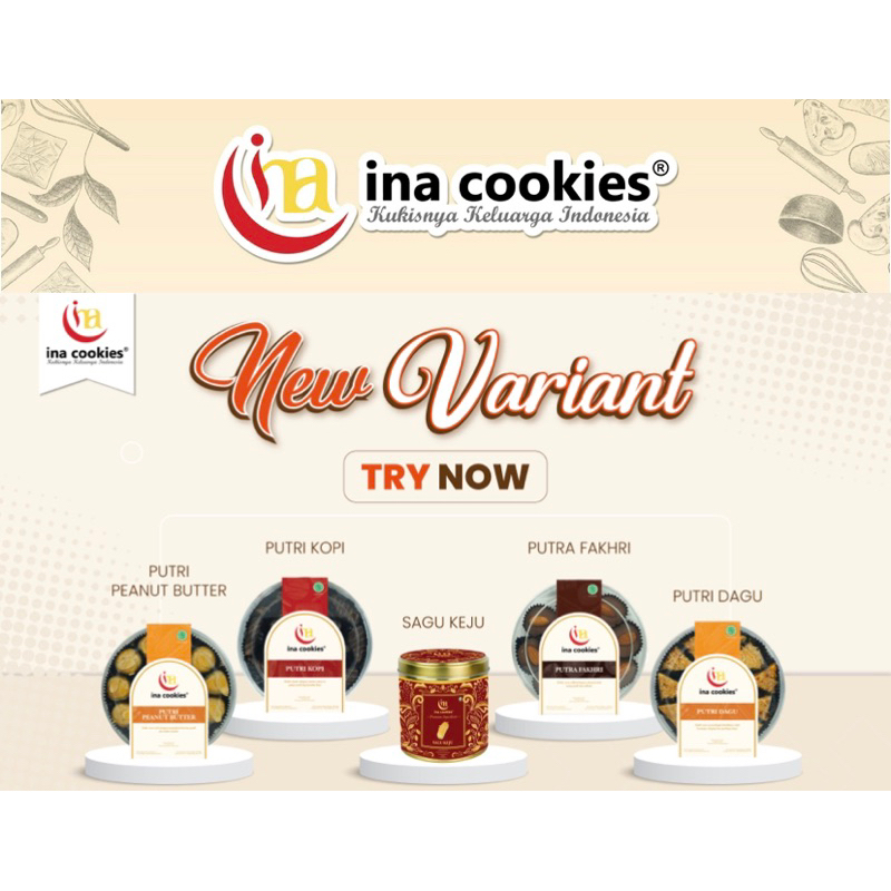 Jual Kue Kering Ina Cookies Regular 500gr/ Kue Kering Lebaran / Kue ...