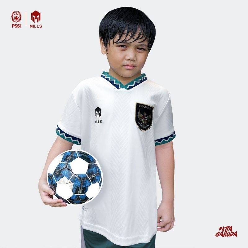 Jual Mills Jersey Timnas Indonesia Away Boys Replica Version Anak ...