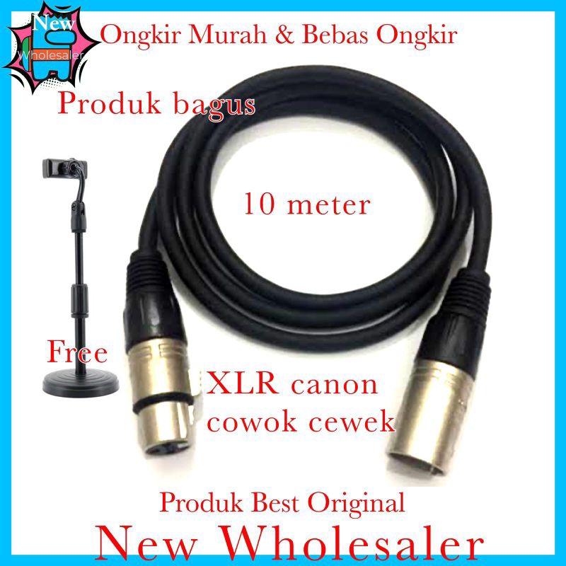 Jual Kabel audio Mic Mixer amplifier power canare 10 meter jack Canon ...