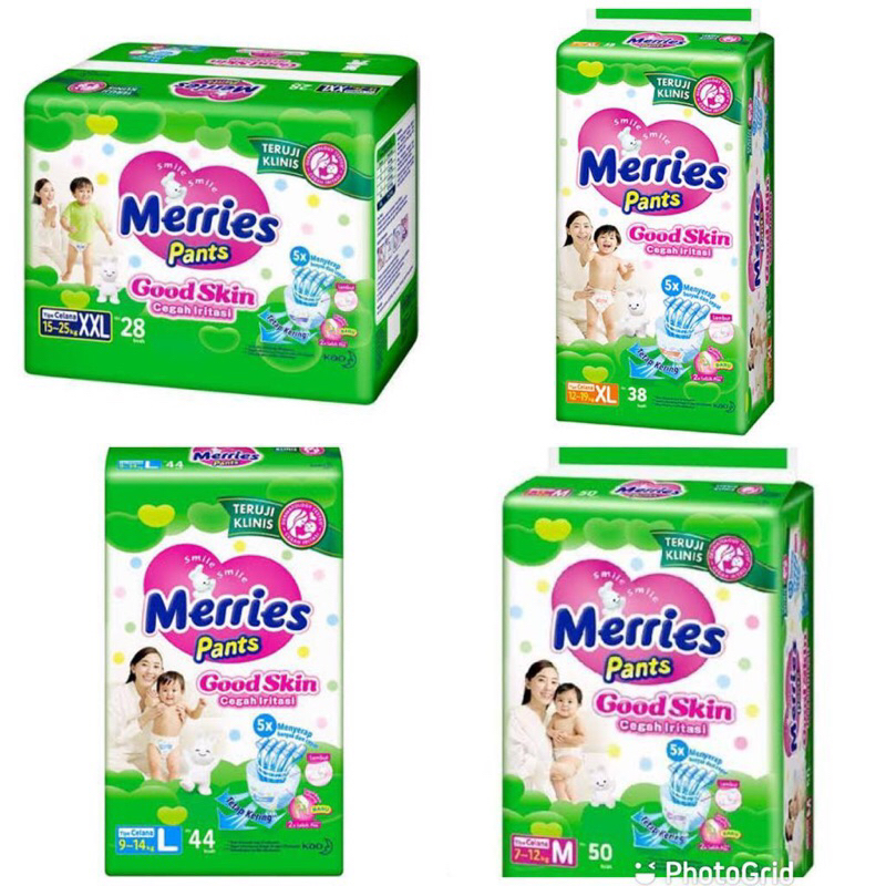 Jual MERRIES PANTS M48/ L42/ XL38/ XXL28 | Shopee Indonesia