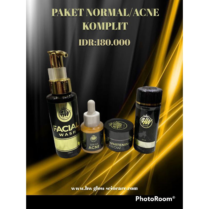 Jual paket komplit normal/acne (HW glow scincare) | Shopee Indonesia