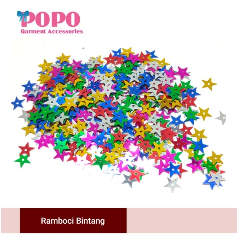 Jual PAYET RAMBOCI BINTANG MIX WARNA ( ISI:10GRAM ) | Shopee Indonesia