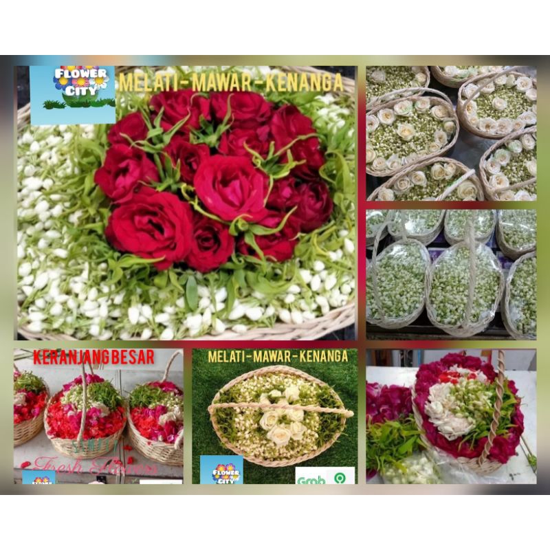 Jual Bunga Tabur Makam KERANJANG ziarah kubur ,kembang MELATI,MAWAR ...