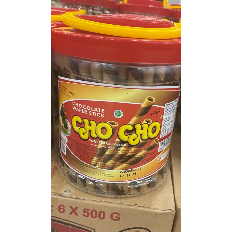 Jual Cho Cho Wafer Roll Kaleng Astor 500g Cokelat | Shopee Indonesia