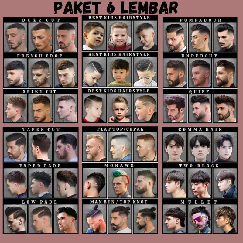 Jual POSTER BARBERSHOP POSTER PANGKAS TERBARU POSTER POTONG RAMBUT ...