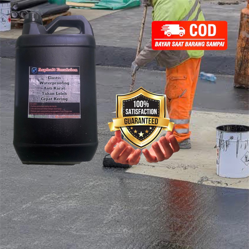 Jual ASPAL CAIR 5KG asphalt emulsion waterproofing dak bocor anti ...