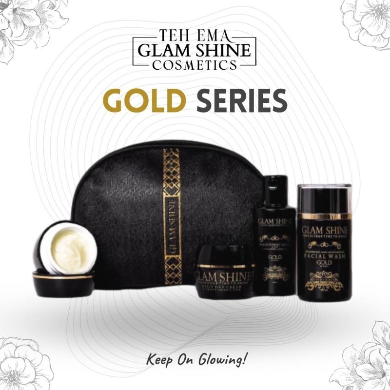 Jual GLAM SHINE SKINCARE COSMETICS PREMIUM GOLD SERIES OFFICIAL ...