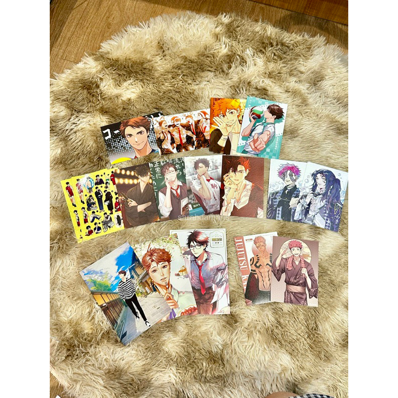Jual Haikyu Jujutsu kaisen Demon slayer Postcards Kuro Oikawa Hinata Sukuna Yuji | Shopee Indonesia