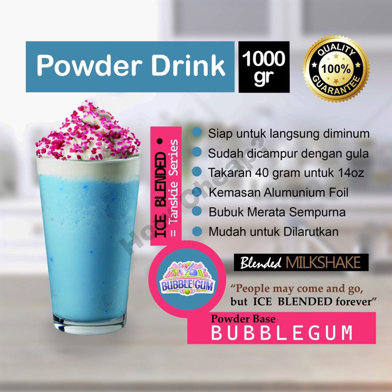 Jual Bubuk Minuman Permen Karet 1kg [Ready to Drink] #020 | Shopee ...