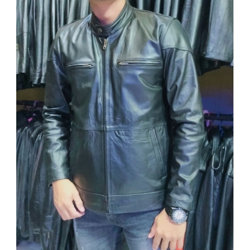 Jual jaket kulit asli domba model klasik jangkis | Shopee Indonesia