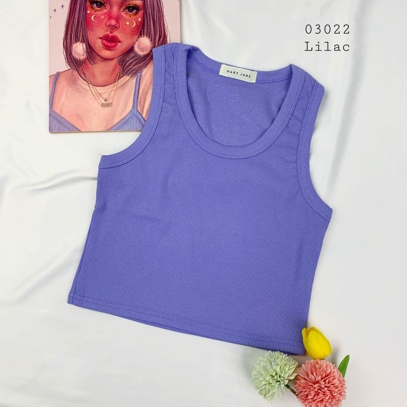 Jual TANGTOP WANITA MARY JANE BANGKOK KNIT SEMI CROP WANITA PREMIUM ...