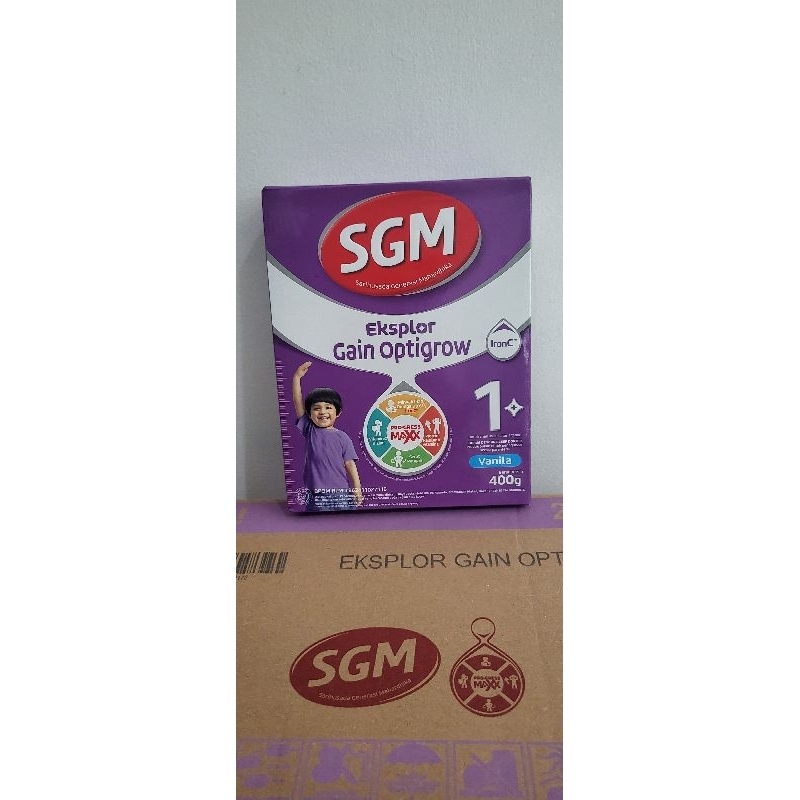 Jual SGM EKSPLOR GAIN OPTIGROW 1+ 400GR (Usia 1 tahun keatas) ED 2025 ...