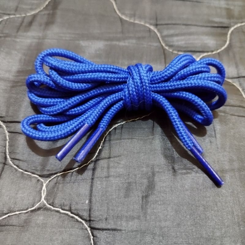 Jual tali sepatu bulat 4 mm panjang 120 cm warna biru benhur | Shopee ...