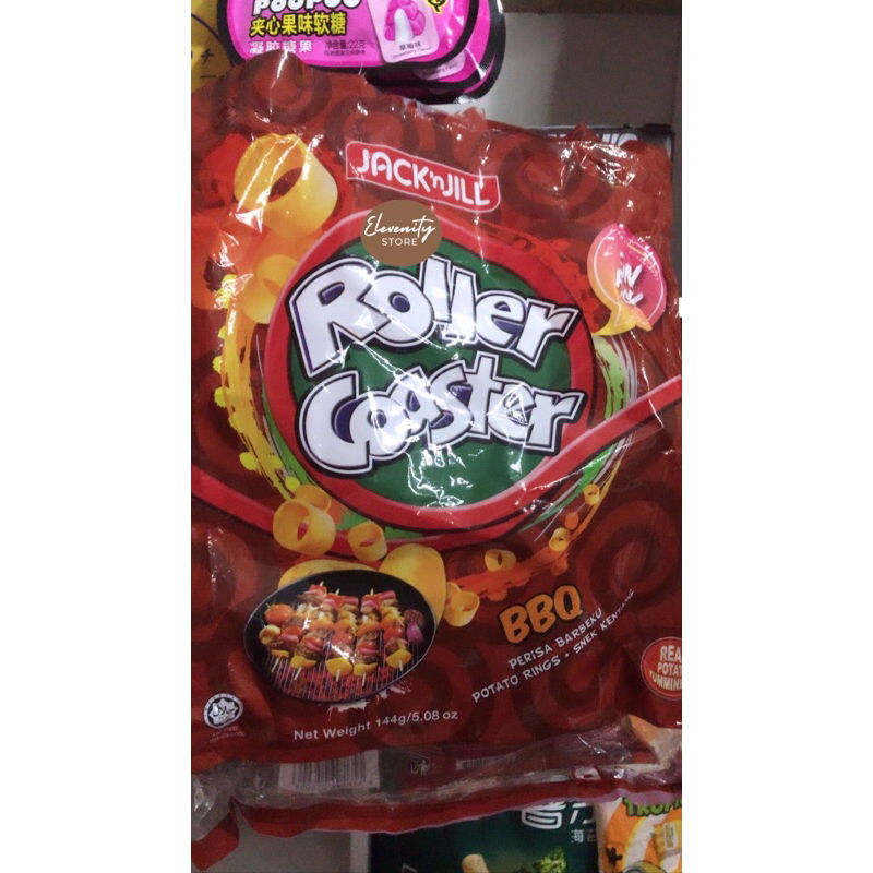 Jual Jack N Jill Roller Coaster Chiki Bbq Barbeque Cheese ECER | Shopee ...
