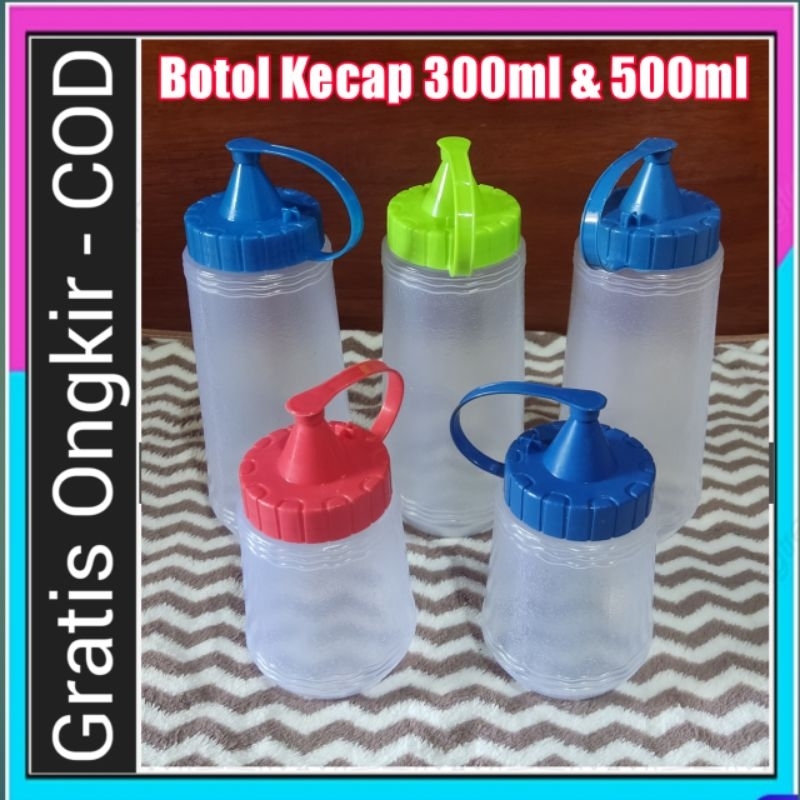 Jual Botol Kecap Botol Saus Sambal 300 ml dan 500 ml | Shopee Indonesia