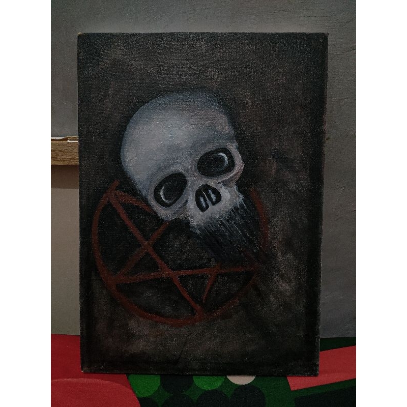 Jual lukisan tangan 666 Tema satanic | Shopee Indonesia