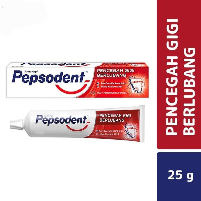 Jual Pepsodent merah putih 25gr × 3 pcs | Shopee Indonesia