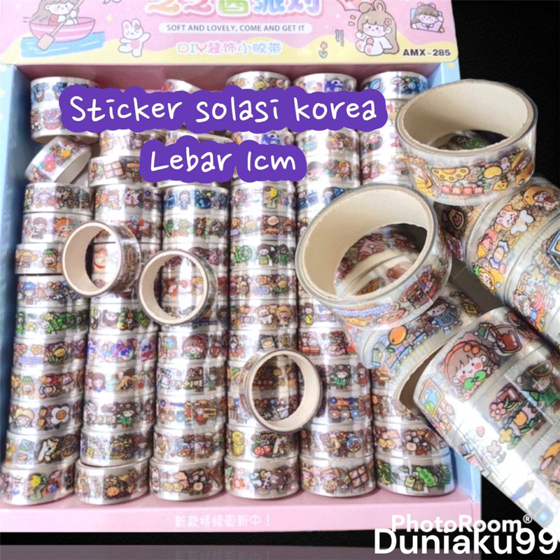 Jual sticker roll momo korea 1cm / sticker rolling / sticker aesthetic ...
