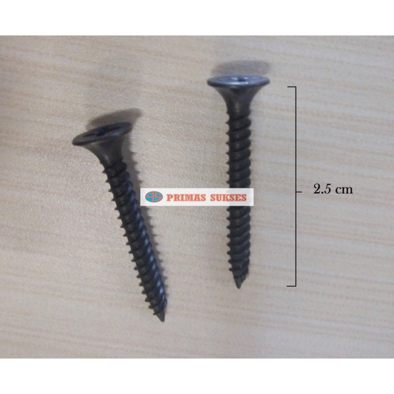 Jual (50 pcs) Skrup Gypsum 1 inch Sekrup Paku Nail 2.5 cm Keteng ...