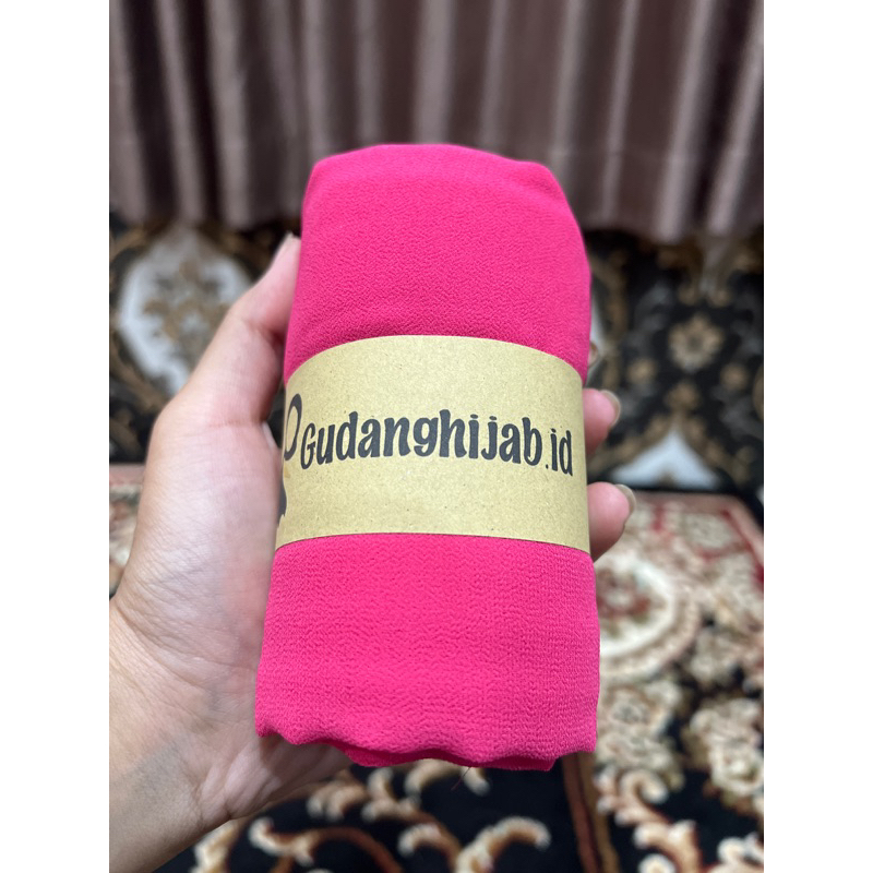 Jual Pashmina Ceruty Fushia Pashmina Ceruty Fanta Babydoll Warna Fuchia ...