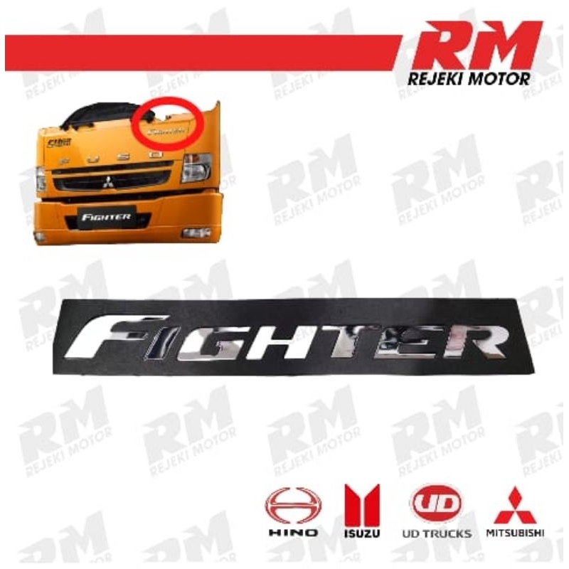 Jual EMBLEM TULISAN FIGHTER FUSO FN62 HD | Shopee Indonesia
