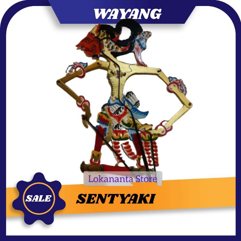 Jual SENTYAKI SENCAKI TOKOH WAYANG KULIT WAYANG BAHAN KERTAS KARTON ...