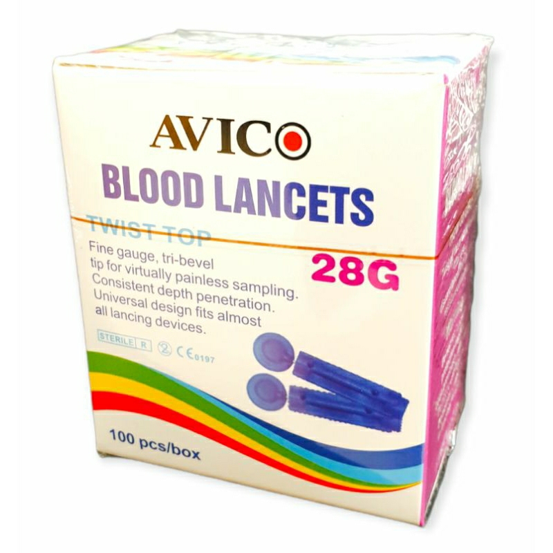 Jual AVICO Blood Lancet 28G 100pcs/box | Shopee Indonesia