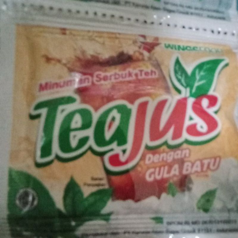 Jual Tea jus rasa gula batu, kemasan sachet.1 renceng isi 10sachet ...