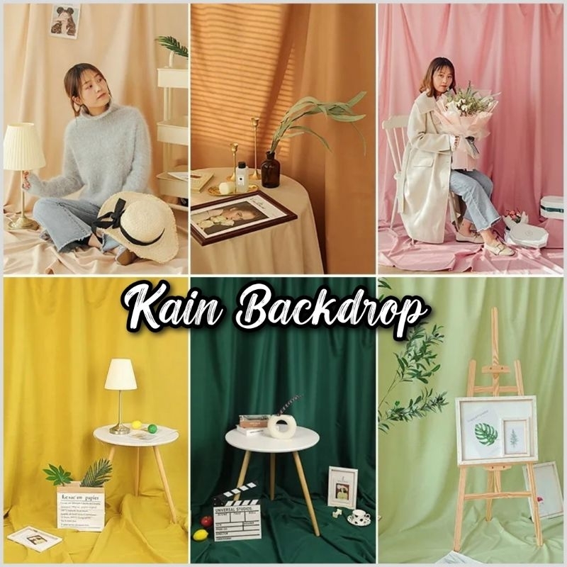 Jual Kain Backgroud Backdrop Polos Untuk Studio Foto Produk | Shopee ...