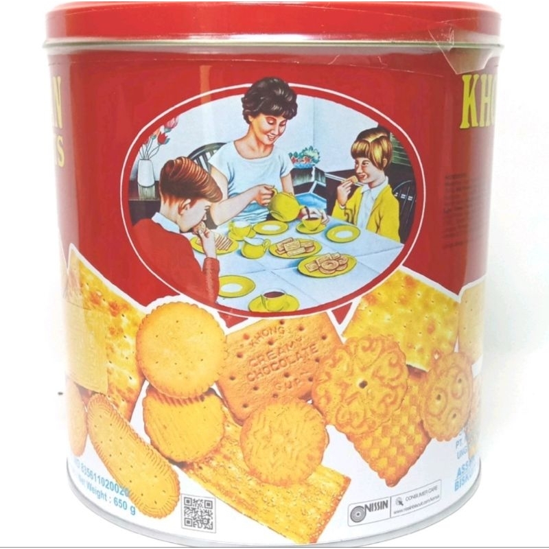 Jual Khong Guan Assorted Red Biscuit kaleng bulat 650gr | Shopee Indonesia