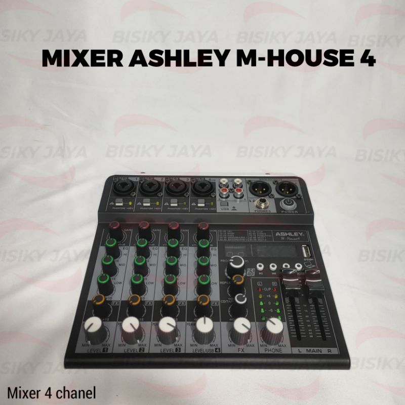 Jual Mixer Audio 4 channel Ashley MHouse4 / Ashley Mhouse4 Original | Shopee Indonesia