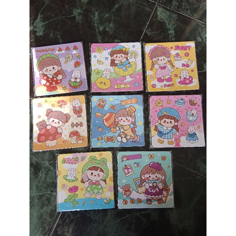 Jual Mainan edukasi anak mainan puzzle bongkar pasang motif sanrio dan ...