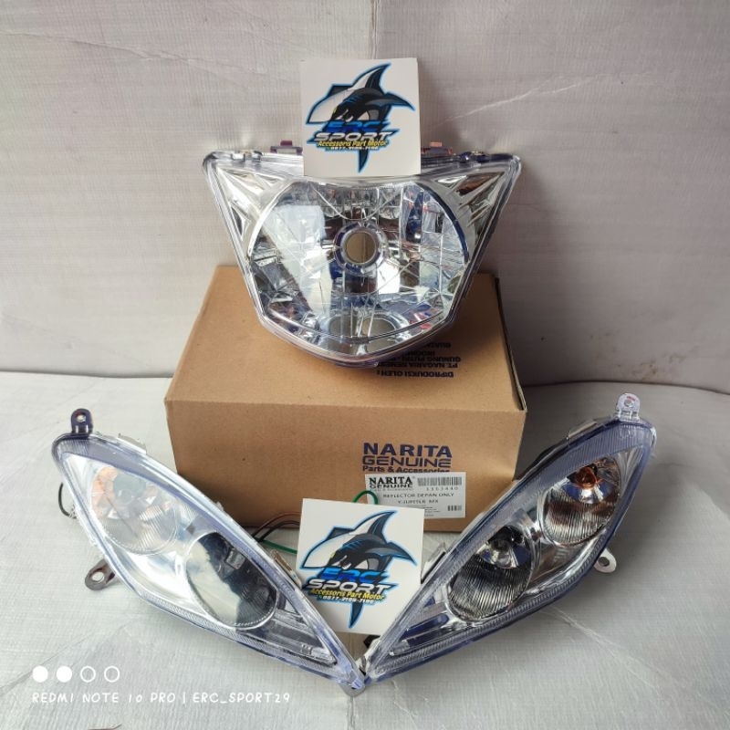 Jual PAKET HEMAT reflektor headlamp lampu depan mx lama stop belakang ...