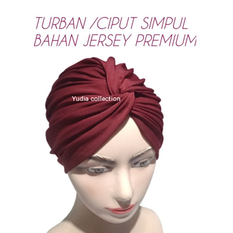 Jual TURBAN STILE DEWASA /CIPUT/TURBAN SIMPUL/TURBAN INSTAN JERSEY ...