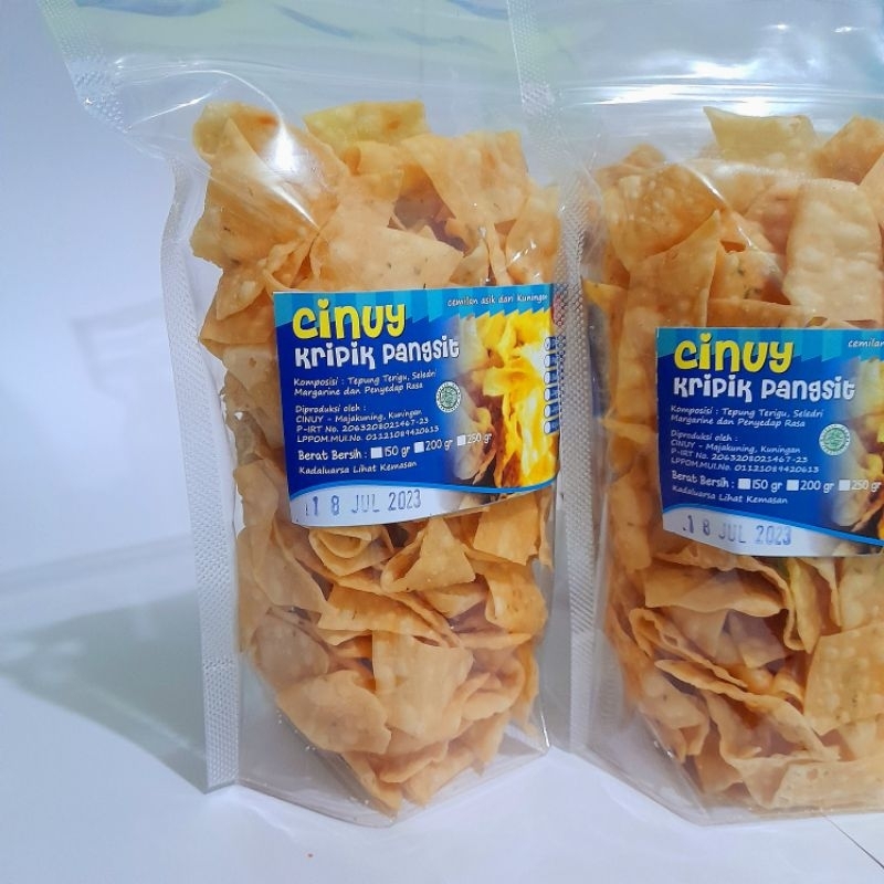 Jual Keripik Pangsit Kemasan Ekonomis 150g Original / Keripik Pangsit ...