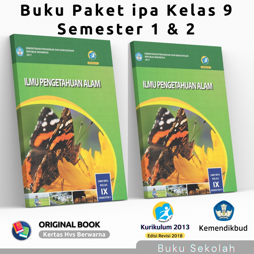 Jual Buku Paket IPA Kelas Kls 9 3 Smp Semester 1,2 Kurikulum 2013 Edisi Revisi 2017-2018 / Buku ...