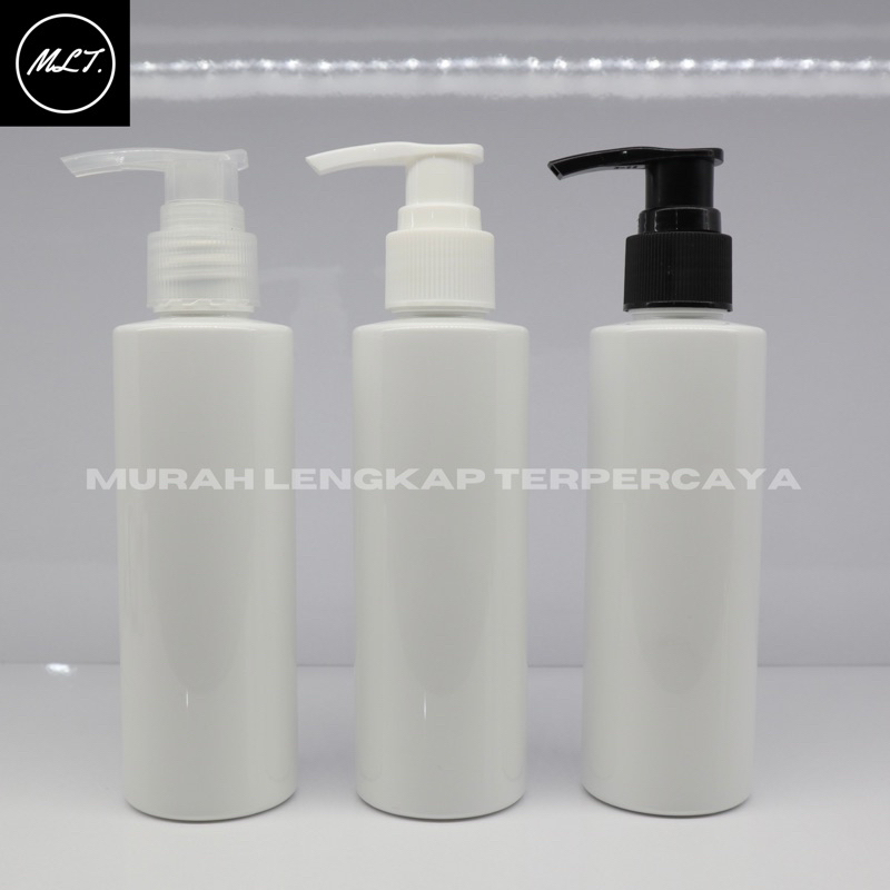 Jual BOTOL PUMP 150 ML LOTION PUTIH WHITE PLASTIK POMPA RF 150ML WADAH | Shopee Indonesia